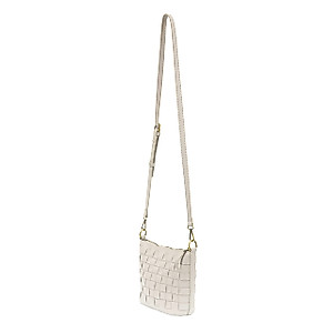 Joy Susan Maci Woven Crossbody Bag - Grey