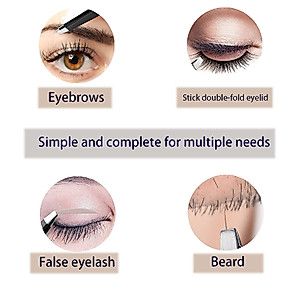 Eyebrow Tweezers Set，4Pcs Stainless Steel Slanted and Pointed Tweezer Set, Facial Hair Tweezers