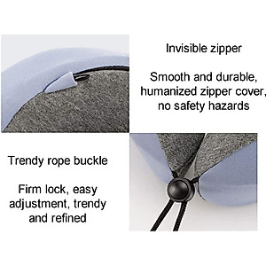 Feilx Travel Pillow - Memory Foam Neck Pillow Support Pillow, Support Cushion U Shaped Portable Travel Pillow for Kids Adults Aircraft Car Train Office