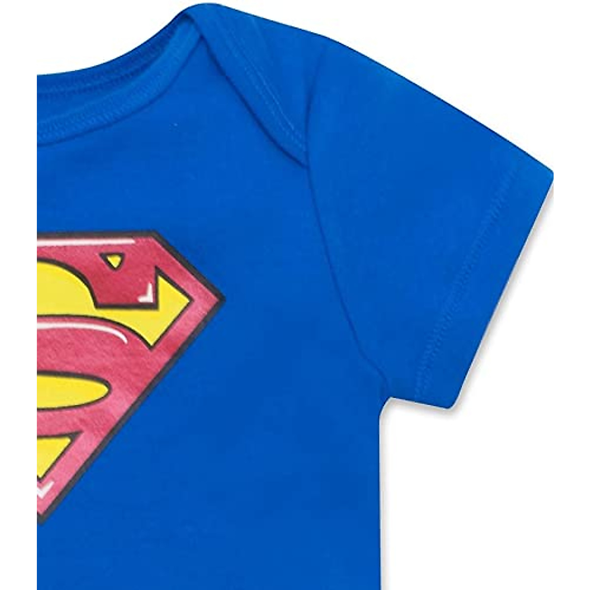 WARNER BROS Justice League Batman Superman The Flash Newborn Baby Boys 5 Pack Cosplay Costume Bodysuits Logo 3-6 Months