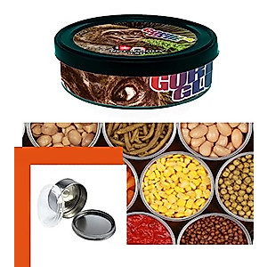 Self-Seal Cali Tin Can, Pressitin Cans with Ring Lid and Label, Side Stickers, Tin Tuna Can - No Tools Needed - 100ml/3.5g
