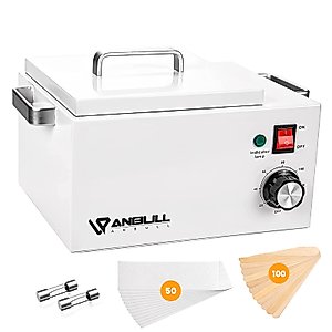 Anbull BUT2.5L 5.5lb Professional Single Wax Warmer, Electric Lagre Wax Heater Pot for Hair Removal with 20-120℃ Temperature Control, Paraffin Hot Facial Skin SPA Equipment