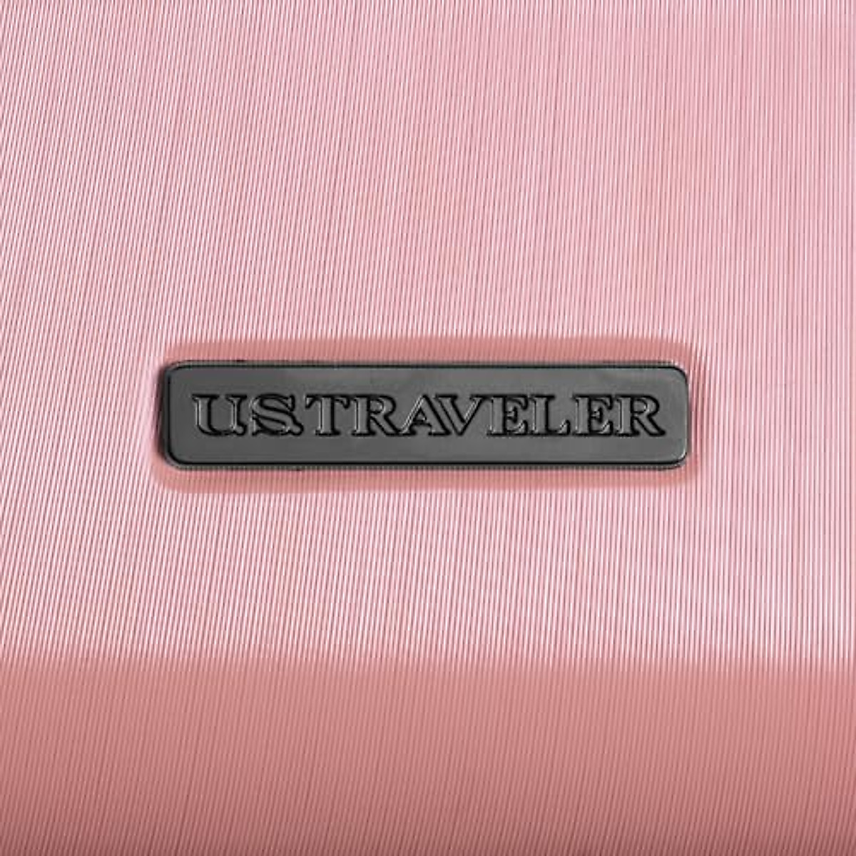 U.S. Traveler Boren Polycarbonate Hardside Rugged Travel Suitcase Luggage with 8 Spinner Wheels, Aluminum Handle, Pink, Checked-Large 30-Inch