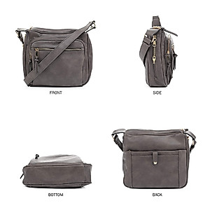 Jessie & James | Concealed Crossbody Gunbag RFID Blocking Locking Firearm Removable Holster | GY