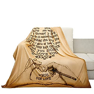 Gifts for Girlfriend to My Girlfriend Blanket Anniversary Romantic Gifts for her Best Birthday Gifts for Girlfriend from Boyfriend I Love You Gifts for Women Healing Thoughts Fleece Blanket 50"x60"