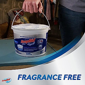 DampRid Hi-Capacity Moisture Absorber Bucket, 2 Pack — Fragrance Free, 2 lb. 15.5 oz.
