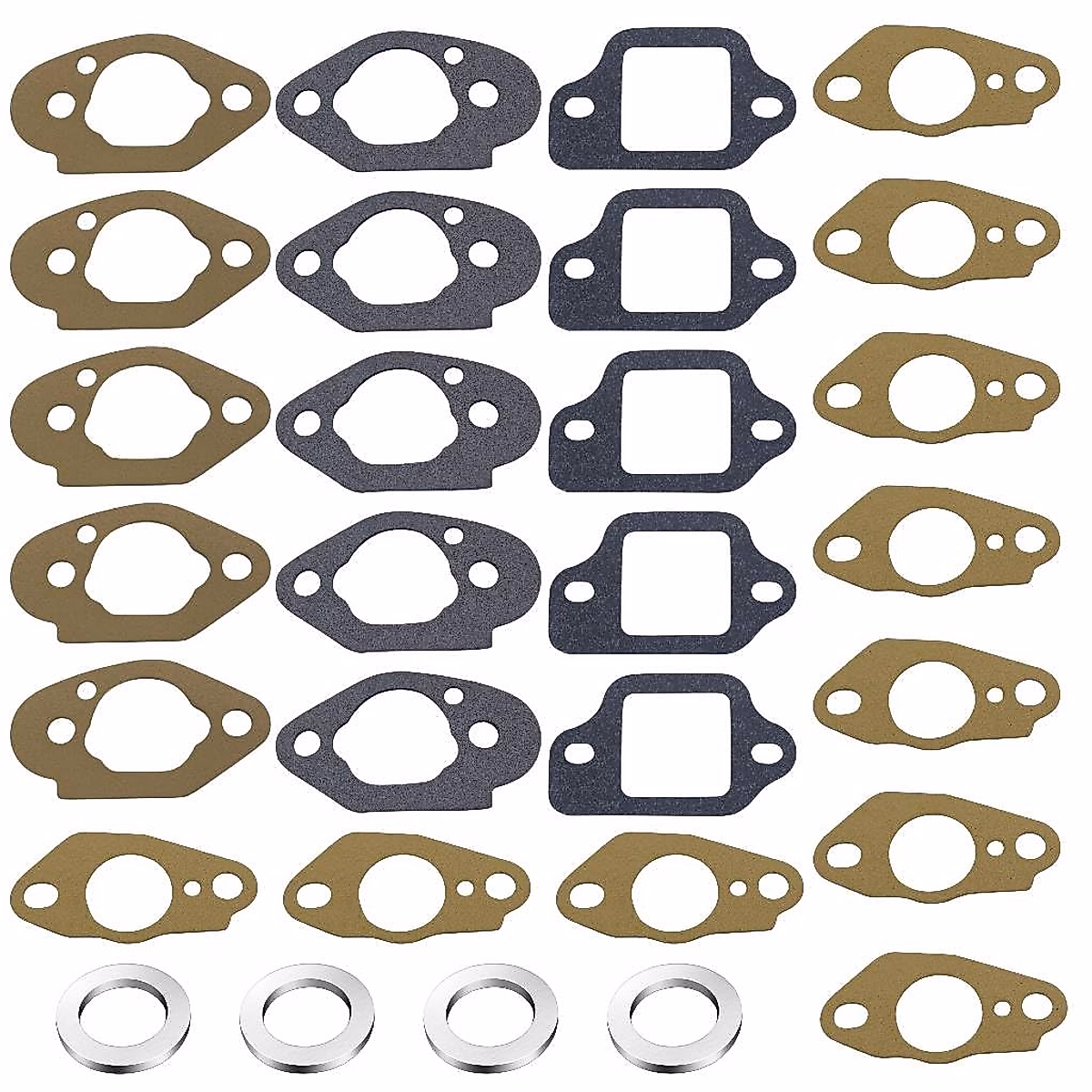 Strongthium Push Lawn Mower GCV160 Carburetor Gasket Set for Honda GCV190 HRX217 HRS216 HRB216 HRR216 HRZ216 GCV135 GSV190 Engine Power Pressure Washer 16221-883-800 16212-ZL8-000 16228-ZL8-000