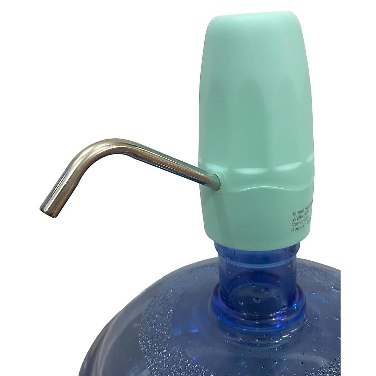 GETMAX New 2023 Premium Patented Portable Water Pump Dispenser 1-5 Gallon Automatic Powerful 1200Mah Electric Water Bottle Pump Water Proof Child Lock & Battery Power Display For Home Office Use Green