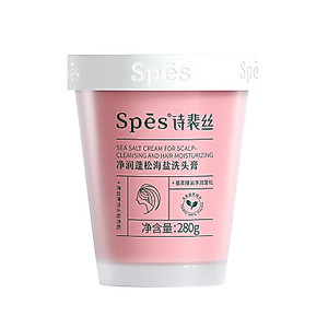 Beauty-Mall Spes Sea Salt Cream For Scalp Cleansing / Refreshing,Sea Salt Cream Shampoo For Scalp Purifying Oil Control And Cleansing Hair Care,Fresh Cleansing Shampoo,280g hair moisturizing,1 bottle