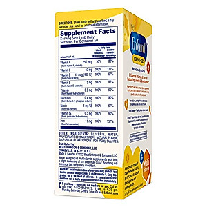 Enfamil Baby Vitamins Enfamil Poly-Vi-Sol 8 Multi-Vitamins & Iron Supplement Drops for Infants & Toddlers, Supports Growth & Development, 50 mL Dropper Bottle (Packaging May Vary)