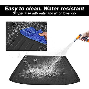 T TGBROS Cargo Mat Custom Fit for 2011-2018 Porsche Cayenne (ONLY Fit with Standard Bose Sound System) Accessories All Weather Cargo Liner Rear Trunk Liner Black Non-Slip