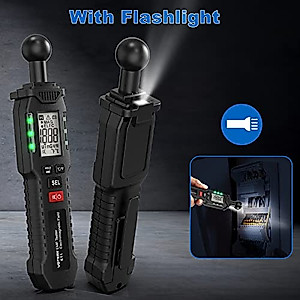 EMF Meter, Votery Rechargeable Electromagnetic Field Radiation Detector Digital EMF Detector with LCD, Temperature Measure, Hand-held Magnetic Field Detector for Home, Office, Outdoor