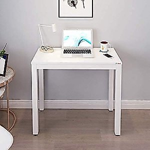 Need Small Table - 31.5 Inch Study Desk for Narrow Spaces,Sturdy and Heavy Duty Study Workstation for Laptop-Easy Assembly Homework Desks AC3DW8040