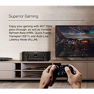 Marantz 8K UHD AVR SR5015 - 7.2 Ch (2020 Model) - Dolby Virtual Height Elevation with Built-in HEOS and Alexa Compatibility - Bluetooth Streaming & Home Automation