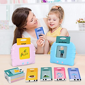 Talking Flash Cards for Toddler Toys 2 3 4 Year Old Boys Girls,Autism Sensory Toys for Children,Toddler Learning Educational Toys Speech Therapy Toys,Birthday Gift