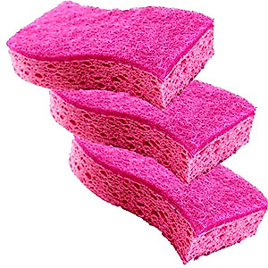Scotch-Brite Brite Delicate Sponge, 3 Count (Pack of 8), Multi-Color