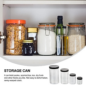 8pcs Plastic Storage Tank Nut Container Storage Sealed Can Food Jar Cookie Jar Coffee Bean Jar Transparent Sealed Bottles Storage Can Dried Fruit Jar Tea Jar
