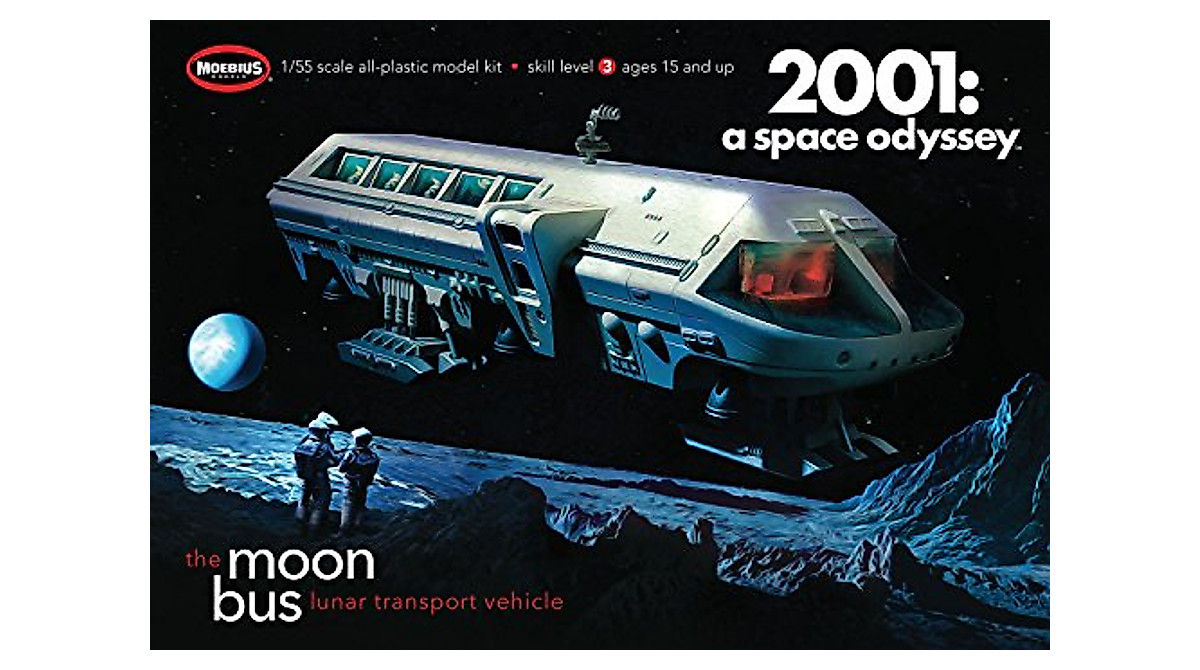 Moebius 2001 Moon Bus Model Kit 1:55 Scale - Detailed Replica