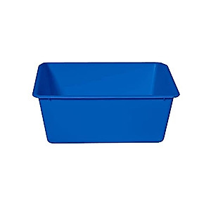 Creatology Blue Plastic Book Storage Bin Organize Books for Classroom, Playroom, Bedroom, and Library - Bulk 12 Pack