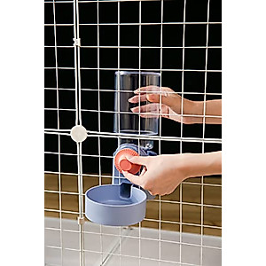 Kenond 40oz Hanging Automatic Pet Food Water Dispenser, Auto Gravity Pet Feeder and Waterer Set, Cage Cat Food Bowl Dog Feeding Station for Puppy and Kitten Rabbit Chinchilla Hedgehog Ferret …