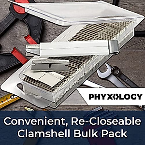 Ultra Sharp, USA-Made Steel Razor Scraper Blades Bulk 100 Pack by Phyxology Supply with Cardboard Carton Cutter Tool! Strong Single Edge 1.5 in Blade for Scrapers and Cutting Tools in a Safe Reclosable Box