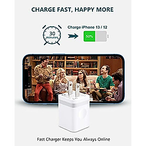 USB C Wall Charger Block 20W, ARCCRA 3-Pack USB-C PD Power Delivery Fast Type C Charging Block Brick Box Plug Adapter for iPhone 14 Pro Max 14 Plus 14 13 12 Pro Max Mini 11 XS XR X 8, iPad, AirPods
