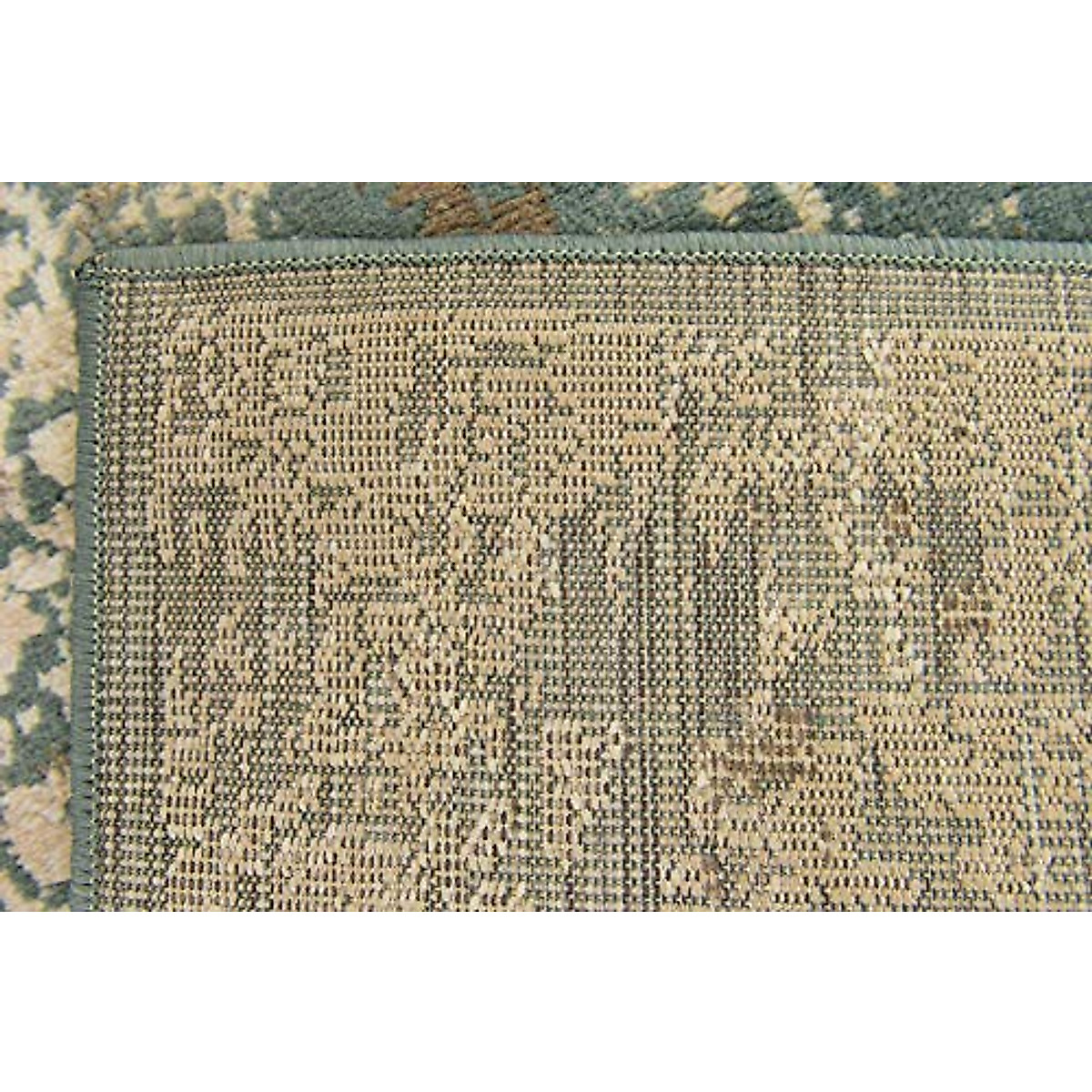 Unique Loom Tuareg Collection Vintage Distressed Traditional Area Rug, 2 ft x 6 ft, Green/Beige