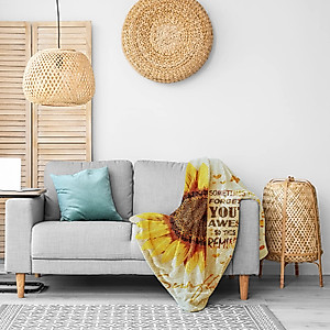 Sending Sunshine Gift, 11Pcs Sunflower Gifts for Women, Care Package, Birthday Gifts Box, Get Well Soon Gifts Basket Thinking of You Gift for Women, Friend, Sister, Mom with Inspirational Blanket