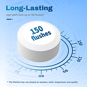 ✅ 𝗩𝗮𝗰𝗽𝗹𝘂𝘀 Toilet Bowl Cleaner Tablets 12 PACK, Automatic Toilet Bowl Cleaners with Bleach, Durable Toilet Tank Cleaners with Sustained-Release Technology, Household Toilet Cleaners with Easy Operation