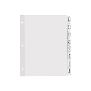 Avery Big Tab Printable White Label Dividers with Easy Peel, 8 Tabs, 4 Sets (14433)