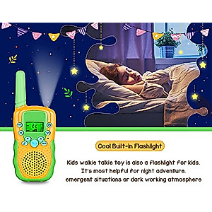 LOOIKOOS Walkie Talkies for Kids, 3 KMs Long Range Walky Talky Radio Kid Toy Gifts for Boys and Girls 3 Pack