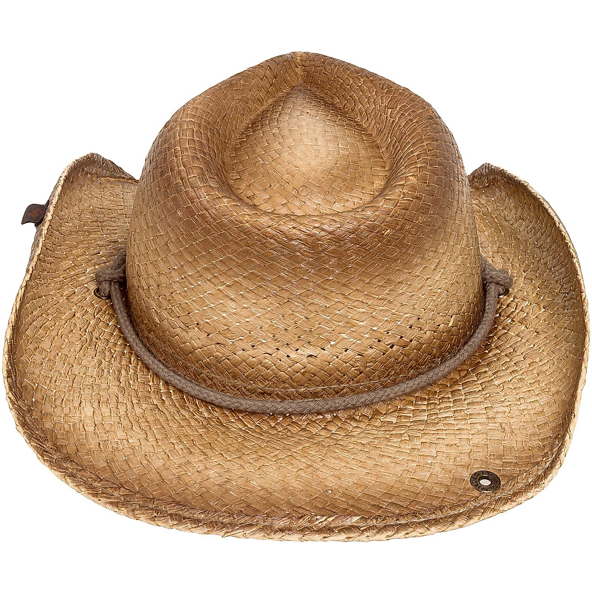Peter Grimm Mens Straw Round Up Cowboy Hat