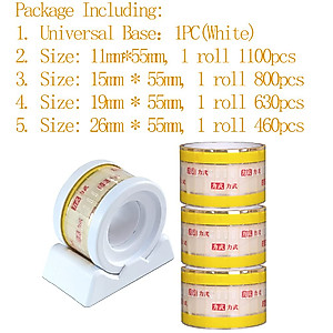 LIWUTE Disposable Sealing Stickers Portable Easy to Tear Paste Sealing Tape Take-Out Drinkware Seals Cake Box Shopping Bag Sealing Tape with The Base (Yellow)