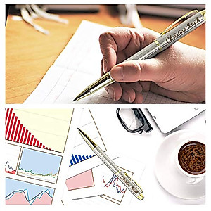Personalized Pens Custom Engraved Pen with Name, Refillable Medium Refill, Personalized Gifts for Men Women