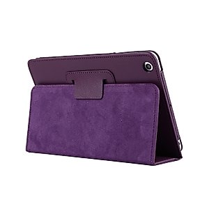 MEOORHE Sleek Comfortable Sleek Leather Tablet Case for Samsung Galaxy A7 Lite A8 A 10.5 A 10.1 Stable Stand Folio Design Edge Reinforced Protector Cover Bumper(Purple,A 10.1 2019 T510)