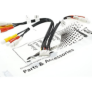 Xtenzi 20Pin RCA Cord Assembly Harness Car Audio Video Compatible with JVC Kenwood KVT-514 KVT-512 KVT-516 - XT91916