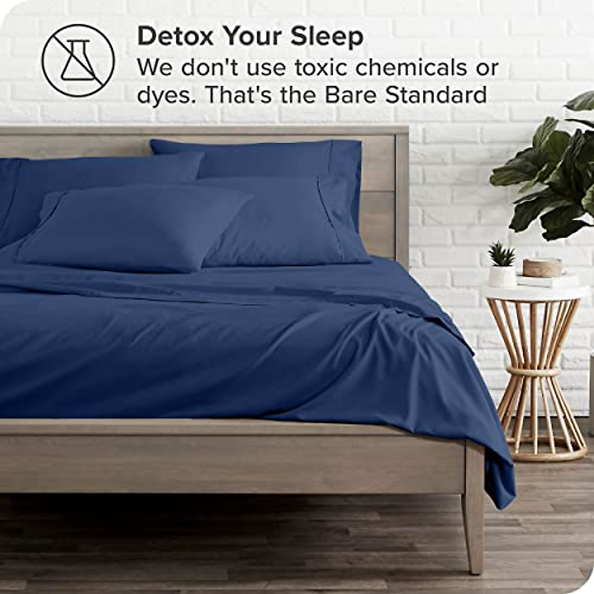 Queen Sheet Set - 6 Piece Set - Hotel Luxury Bed Sheets - Ultra Soft - Deep Pockets - Easy Fit - Cooling & Breathable Sheets - Wrinkle Resistant - Cozy - Dark Blue - Queen Sheets - 6 PC