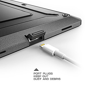 SUPCASE Unicorn Beetle PRO Case for iPad Air 3 (2019) and iPad Pro 10.5'' (2017), Heavy Duty with Built-in Screen Protector Full-body Rugged Protective Case (Black)