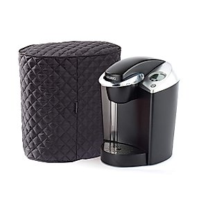 Covermates Keepsakes – Coffee Maker Cover – Dust Protection - Stain Resistant - Washable – Appliance Cover, Black