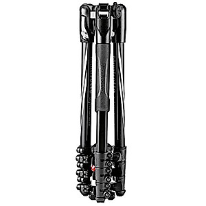 Manfrotto Befree Advanced Tripod with Lever Closure, Travel Tripod Kit with Ball Head, Portable and Compact, Aluminium Tripod for DSLR Reflex and Mirrorless Cameras, Camera Accessories