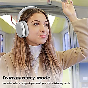 Srhythm NiceComfort 95 Hybrid Noise Cancelling Headphones,Wireless Bluetooth Headset with Transparency Mode,HD Sound