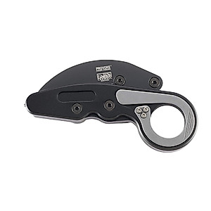 CRKT Provoke First Responder Folding Pocket Knife: Morphing Karambit, D2 Blade Steel, Kinematic Pivot Action, Integrated Safety Lock, Low Profile Pocket Clip, Glass Breaker, Sheath 4042