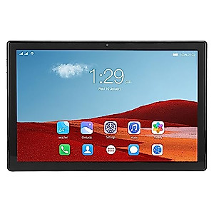 Luqeeg Tablet PC, Octa Core Processor Black 10.1 Inch 2 in 1 Tablet Clear Dual Speakers 8GB RAM 256GB ROM Night Reading Mode with Keyboard for Travel (US Plug)
