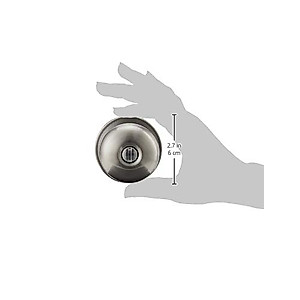 Dexter by Schlage J40STR619 Stratus Bed and Bath Knob, Satin Nickel