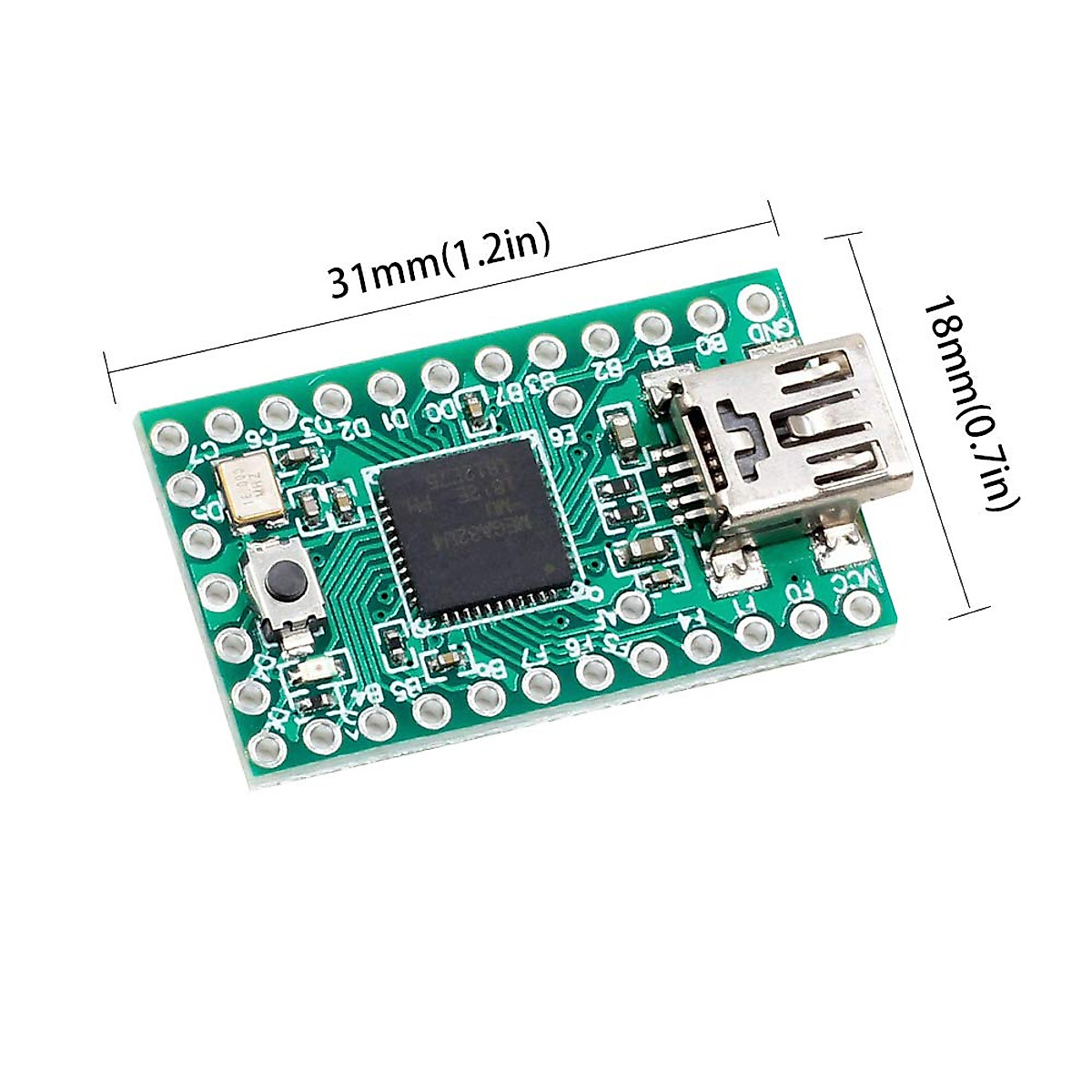 2.0 USB Development Keyboard Teensy 2.0 USB Keyboard Teensy 2.0 USB AVR Board Green