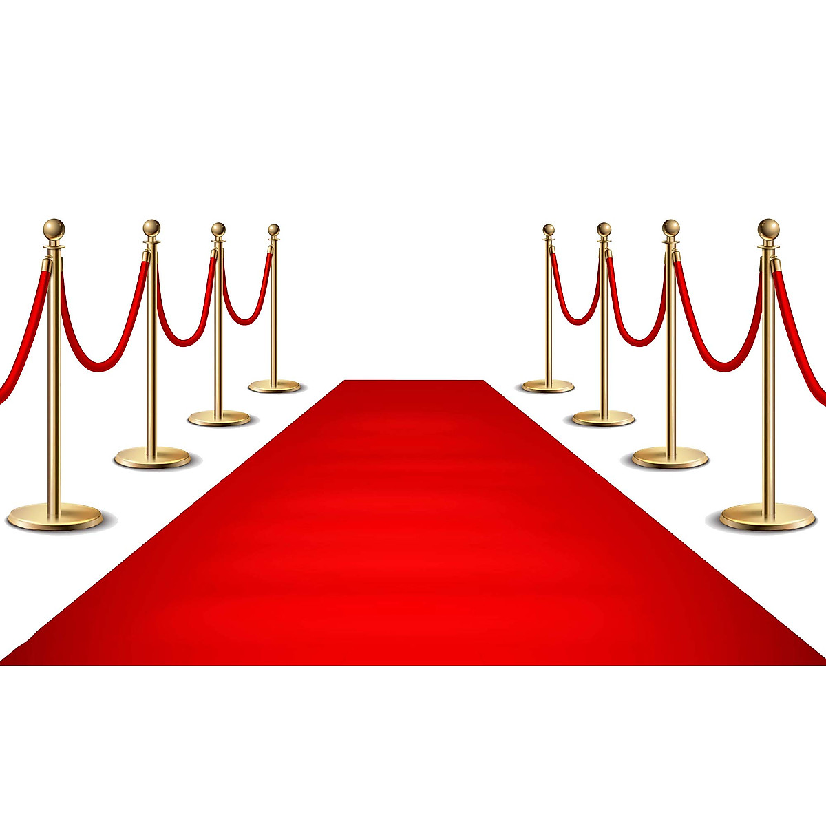 Shots O' Clock Red Carpet Floor Runner 15ft Hollywood Party Decoration Fabric 70 GSM (50FT)