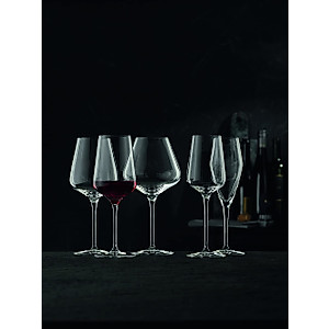 Nachtmann ViNova Collection Red Wine Magnum Glass, Set of 4, 23-Ounces, Bordeaux Wine Glasses, Long Stemmed, Large, Made of Clear Crystal Glass, Dishwasher Safe