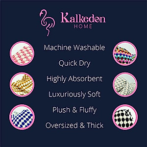 Organic Turkish Cotton Hand Towels for Bathroom | 17 x 35 Inches | Large Soft Plush Fluffy Highly Absorbent Towels for Kitchen, Hand and Face | Decorative Boho Hand Towel (Green, Hand Towel)