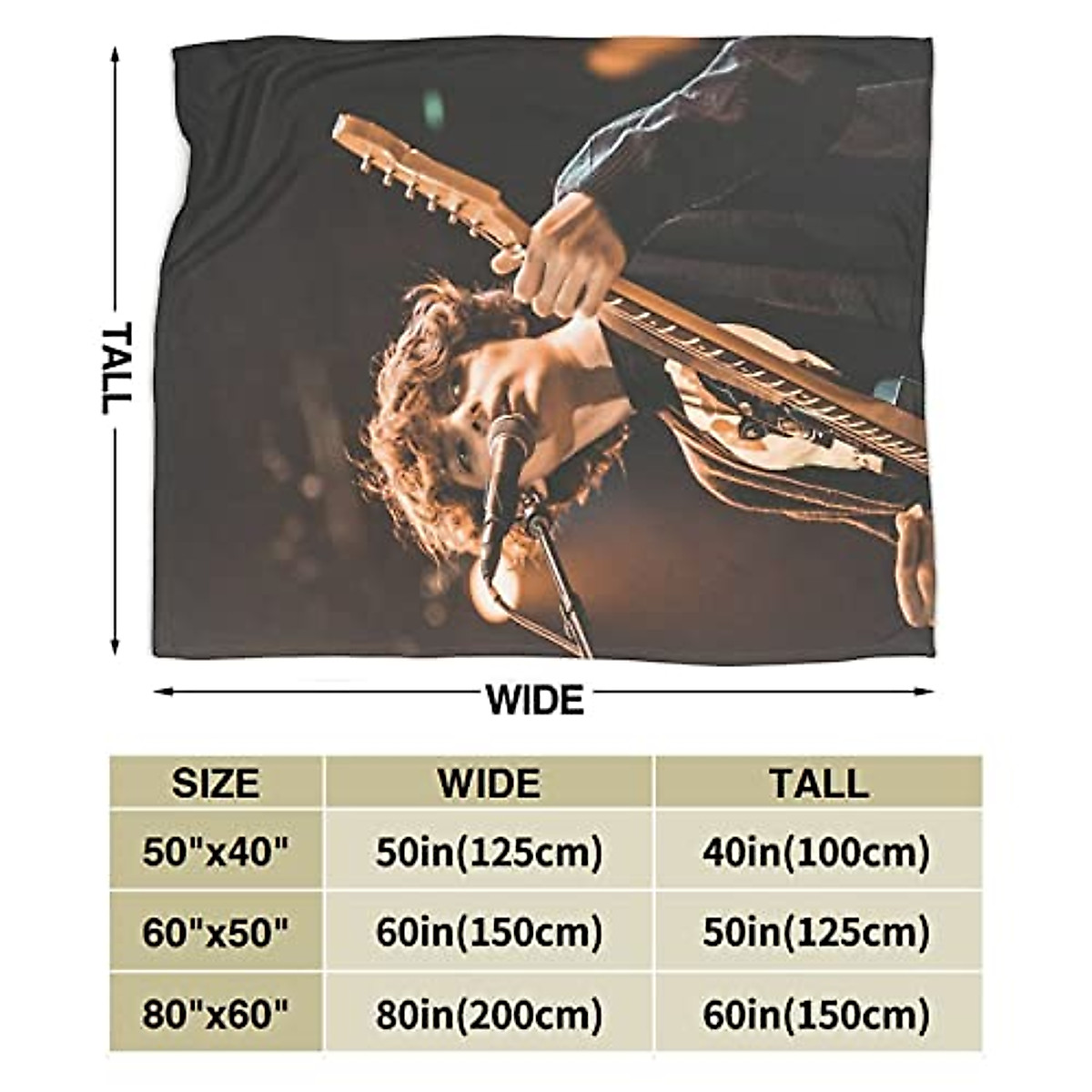 MEROHORO Finn Wolfhard Throw Blanket, Air-Conditioning Blanket, Super Soft & Comfy Flannel Fleece Blanket, Lightweight Cozy Microfiber Anti-Pilling Plush Blanket for Sofa Chair, Bed, Couch (3 Sizes)