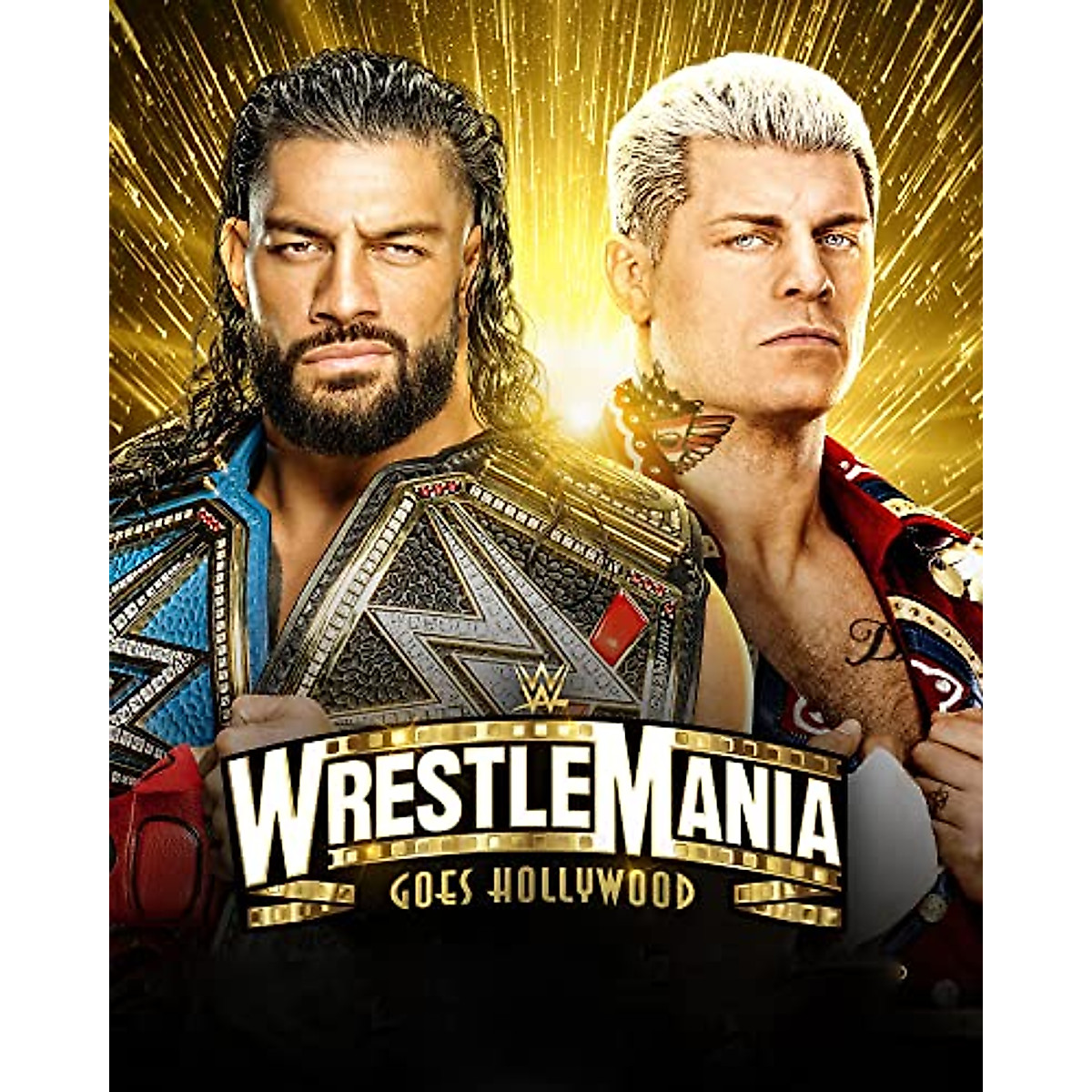 Justwon Roman Reigns vs Cody Rhodes Poster Size 12 x 16 Inches Rolled, Multicolor